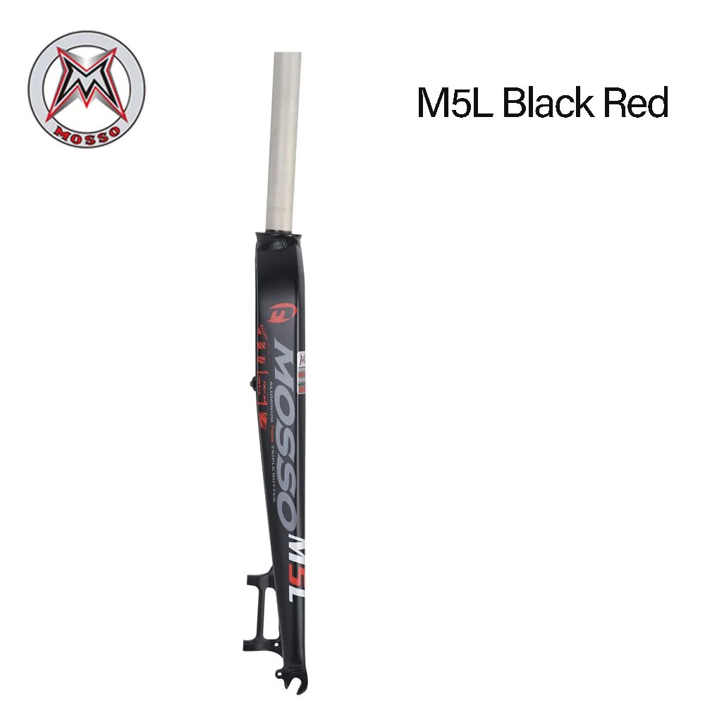 Вилка велосипедная Mosso M5L Black Red 26/27.5/29"