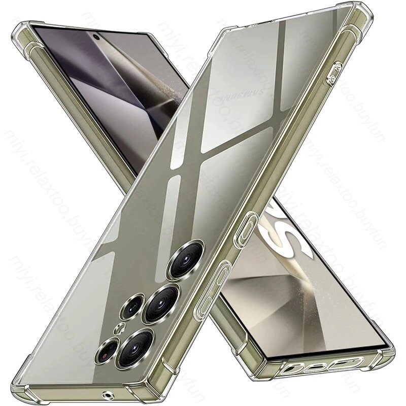 Чехол для Samsung S25 Clear Crystal Airbags, ТПУ
