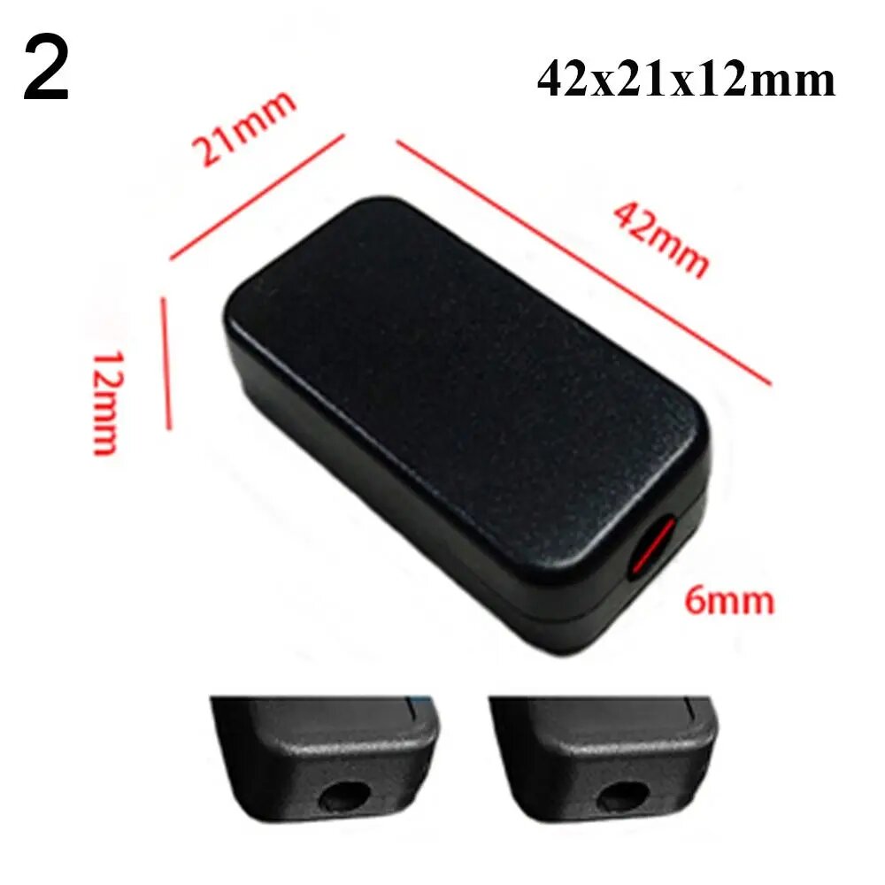 Черный пластиковый корпус для электроники 10 размеров 2