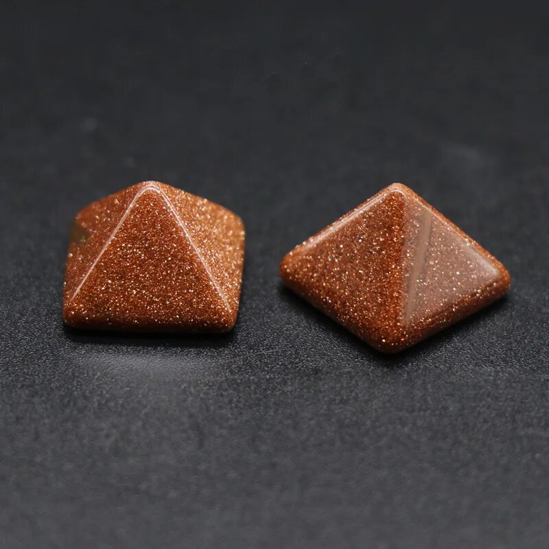 Кабошон бирюзового опала 14 мм Коричневый, Goldstone