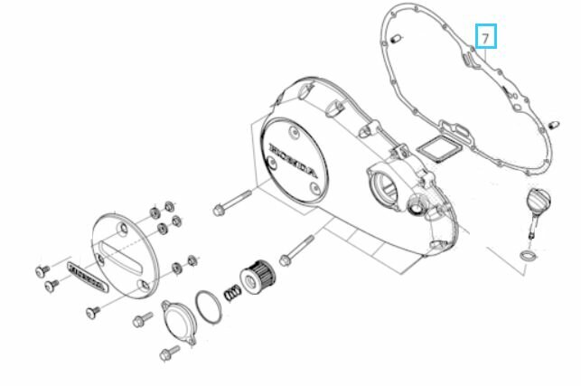 Прокладка правой крышки картера для мотоцикла Honda GB350; Артикул Honda:11394K0Z900 (Оригинал)
