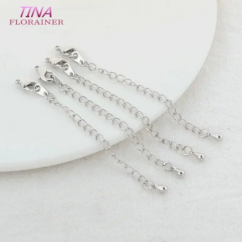 6 шт, медная удлинительная цепочка золотого цвета 14 карат Florainer Tina с Style 7