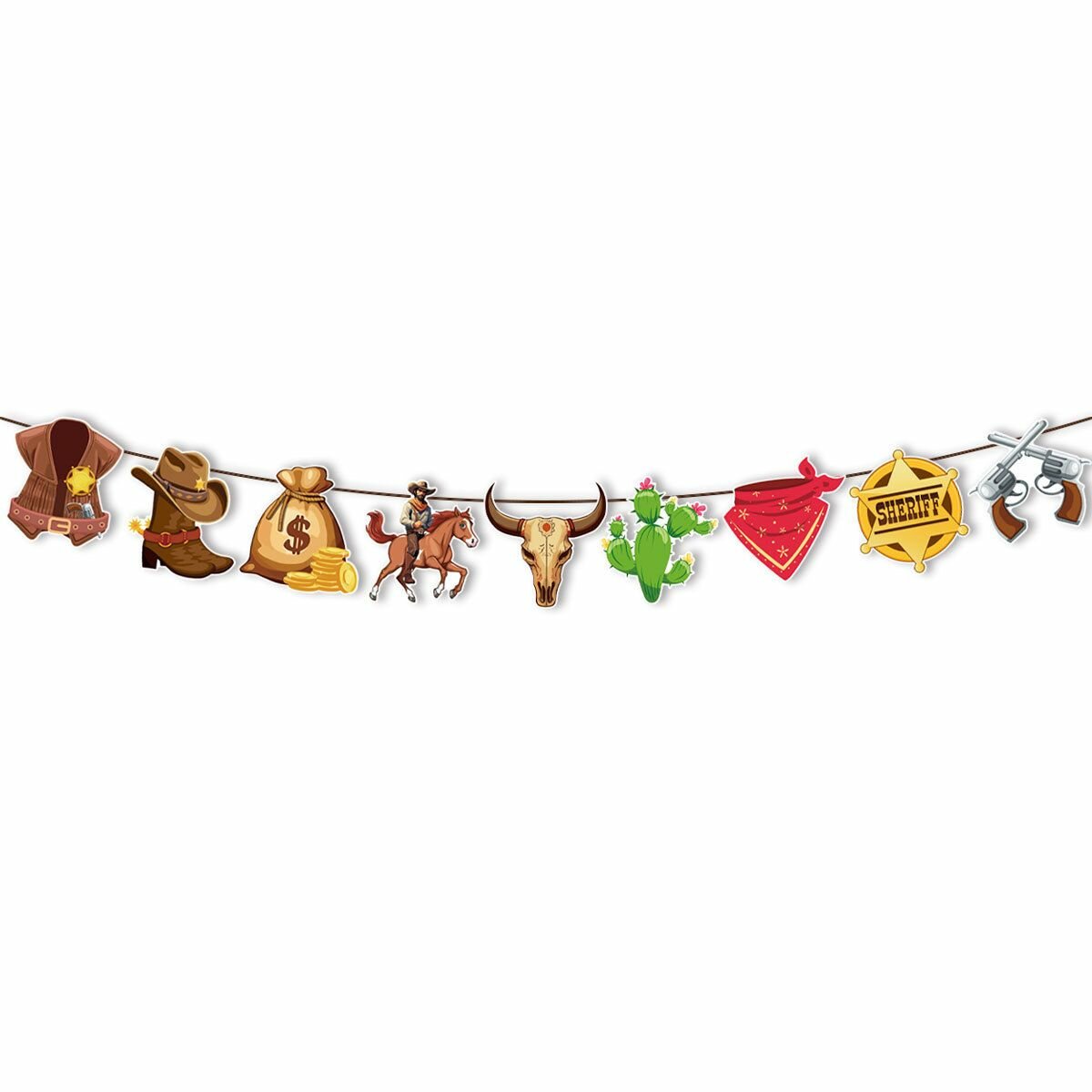 Гирлянда украшение Дикий запад 200см