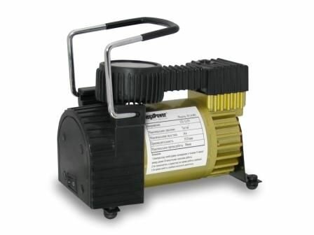 Компрессор поршневой M-14001A 150PSI (35л/мин, 14А) с автоматическим фиксатором давления, в сумке 12V MEGAPOWER