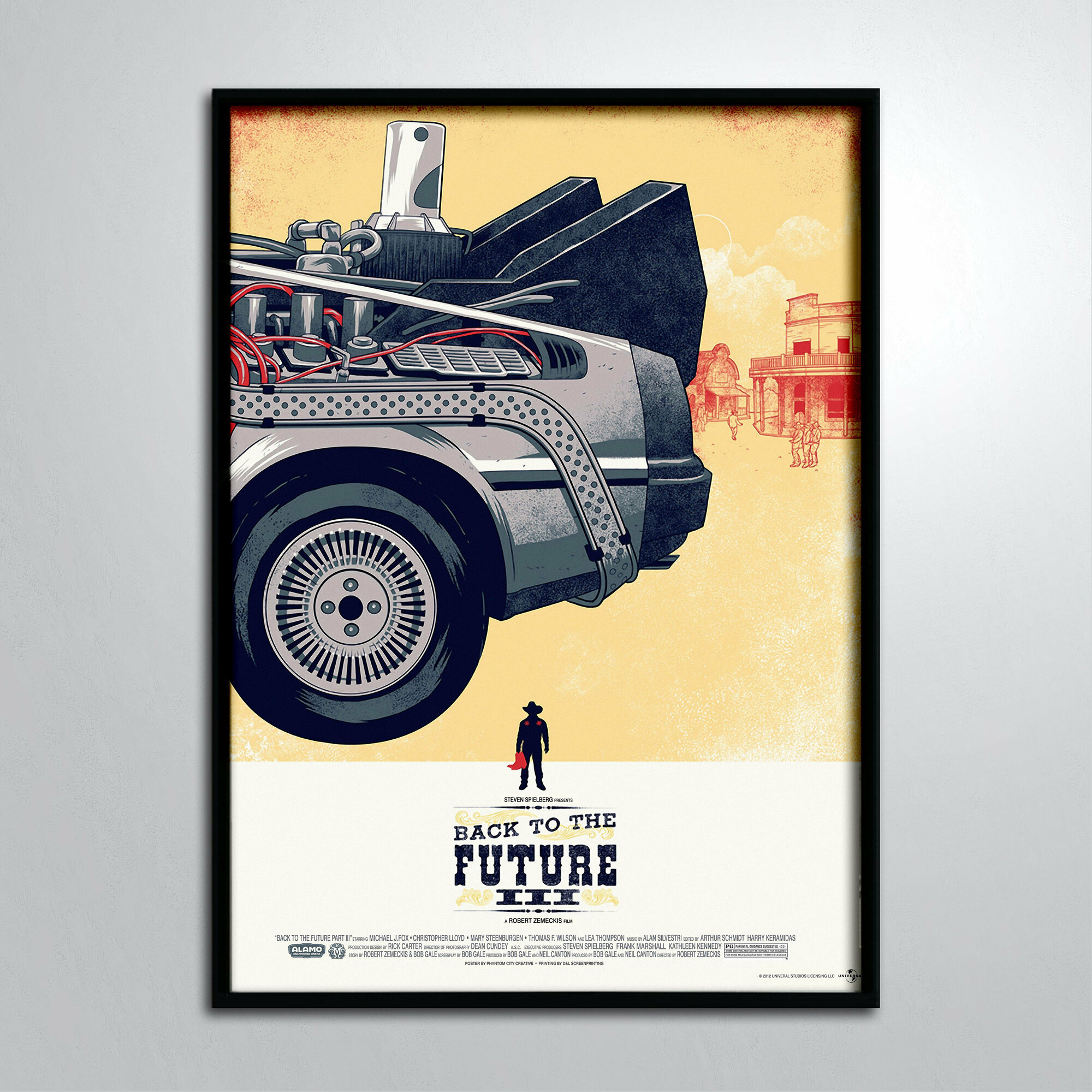Постер без рамы/ Назад в будущее 3 Триптих