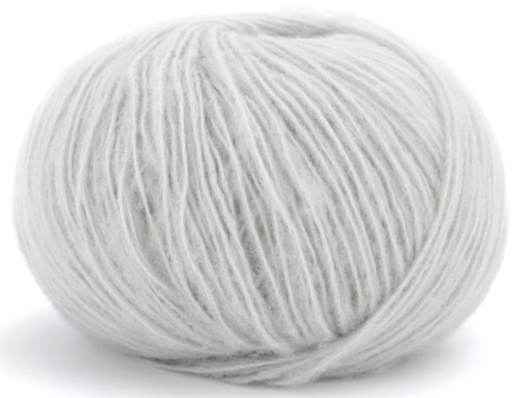 Roma /Рома/ пряжа Lamana (80% кашемир, 20% шелк), 20г/160м (03, seidengrau (шелковисто-серый), серый, New!)