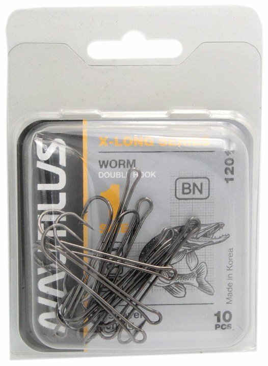 Nautilus Sting Double 3XL SSD 1201 №1 двойные крючки для крупной рыбы 10 шт