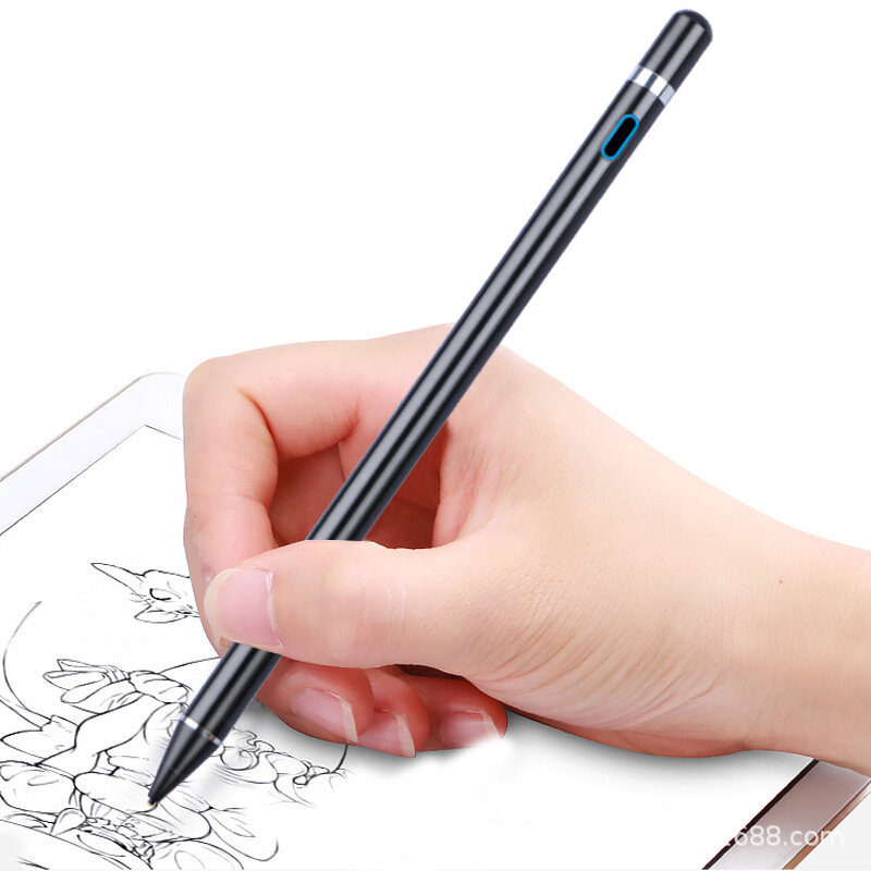 Перо iPad Pen, для iPad, iPhone, Android, пассивное, черное