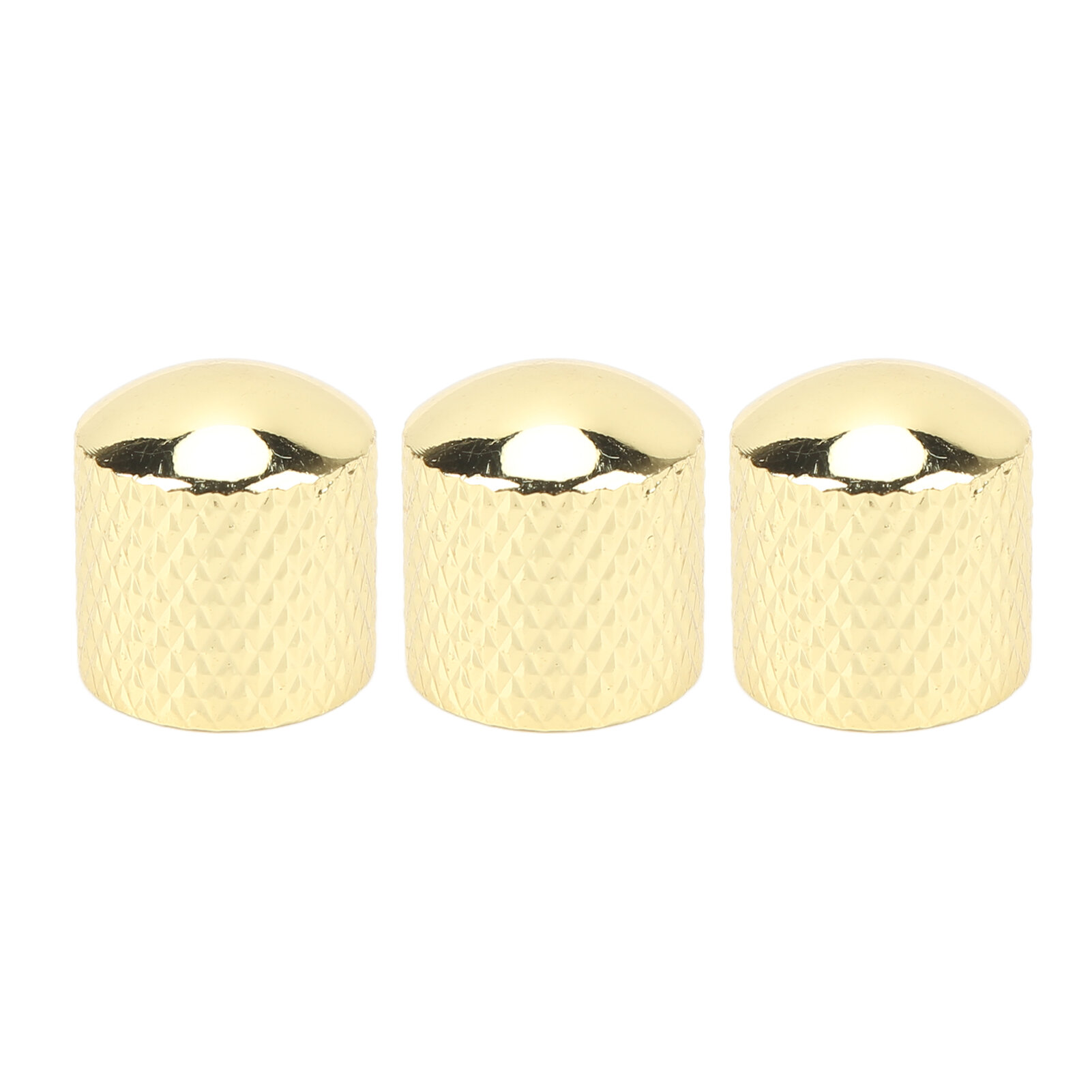 3шт. Ручкидляэлектрогитары, изысканныйвнешнийвид, прочныйметаллическийкорпус, универсальнаясменнаяручкапотенциометрадлягитары, золотистыйцвет.