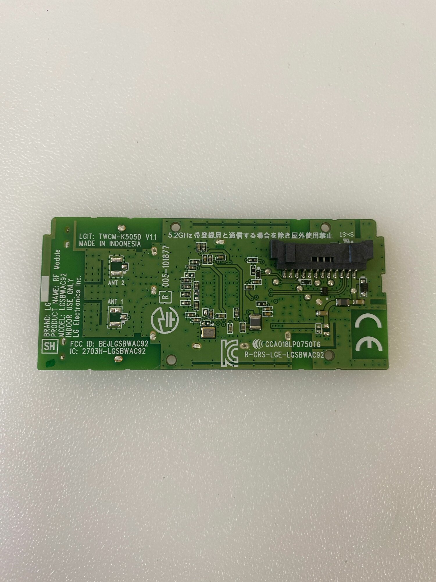 Плата Wi-Fi, для телевизора LG 43UM7090PLA