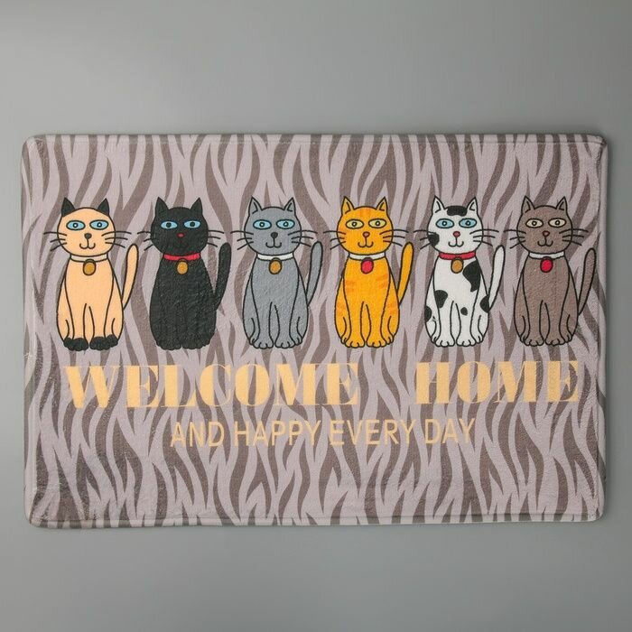 Коврик Доляна "Кошки", 40х60 см
