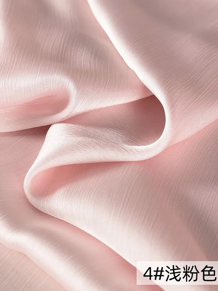 Блестящая атласная шифоновая ткань FABILL 100% Polyester Розовый, Z 4