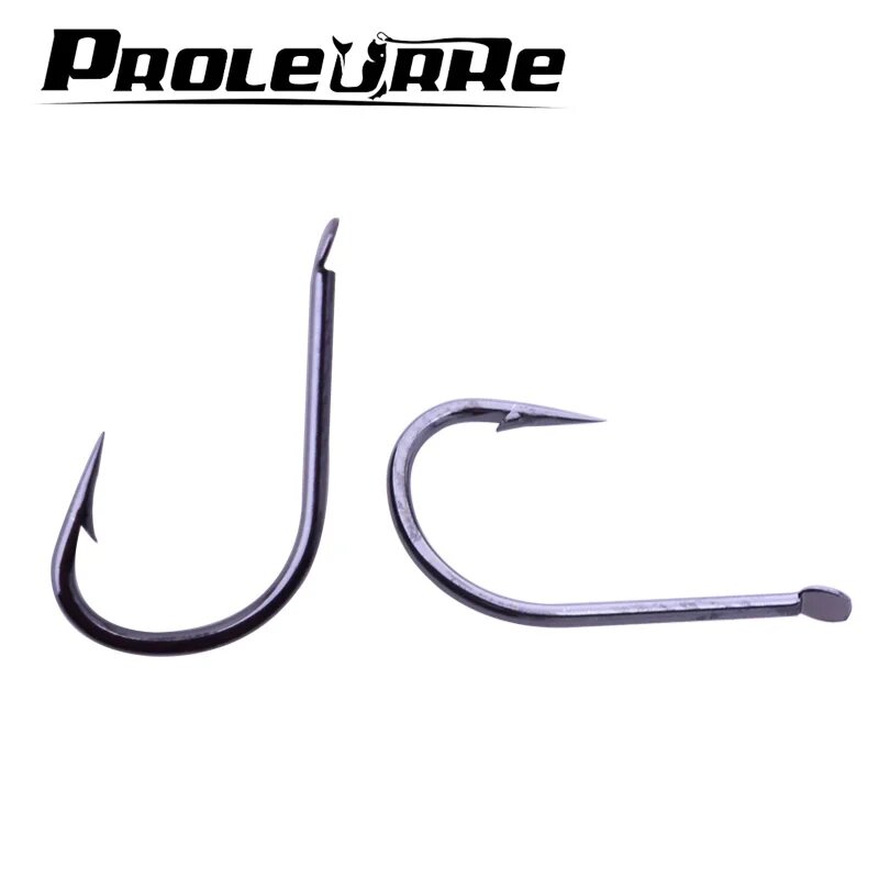 Проleurre супер острые кованые рыболовные крючки из высокоуглеродистой стали 50 шт. 3