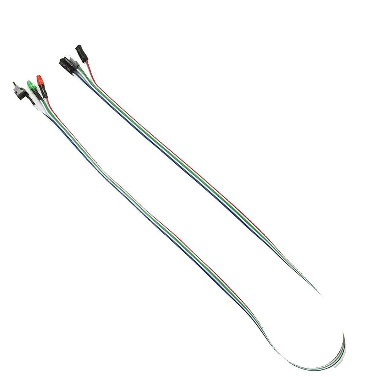 Кабель питания материнской платы ПК ATX, переключатель включения/выключения/сброса со светодиодной подсветкой, подключит