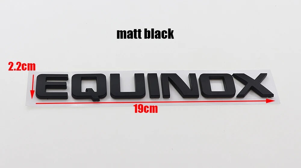 Наклейка EQUINOX, matt black S, 19x2.2 см