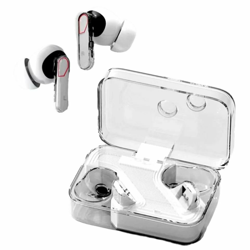 Наушники Aksberry B21 Crystal TWS (белый)