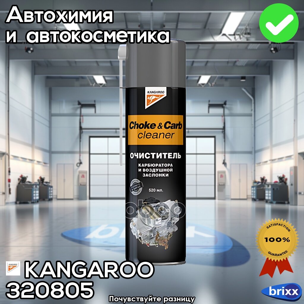 Choke&Carb Cleaner - Очист. карбюр. и Возд. засл. (520Ml) KANGAROO арт. 320805