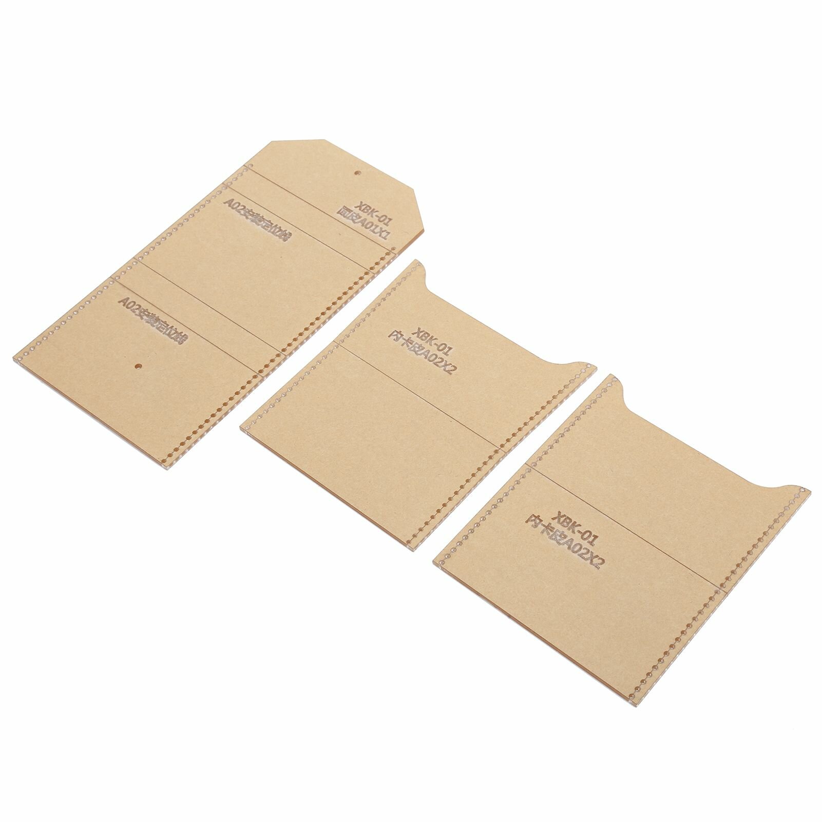 Прозрачный акриловый кошелек с трафаретом, набор рисунков, кожаный ручной инструмент сделай сам