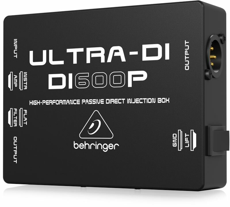 Behringer DI600P Пассивный DI-box с согласованием импеданса для прямого подключения инструментов