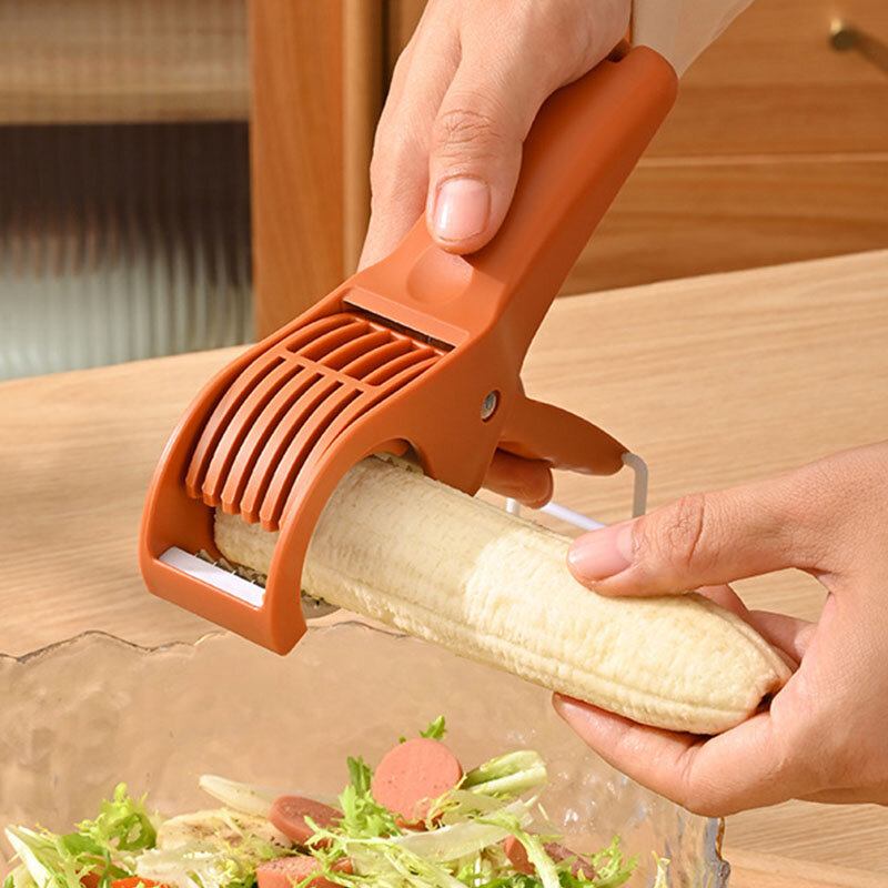 Ломтерезка, для овощей и фруктов, оранжевая, нержавеющая сталь, 115 г