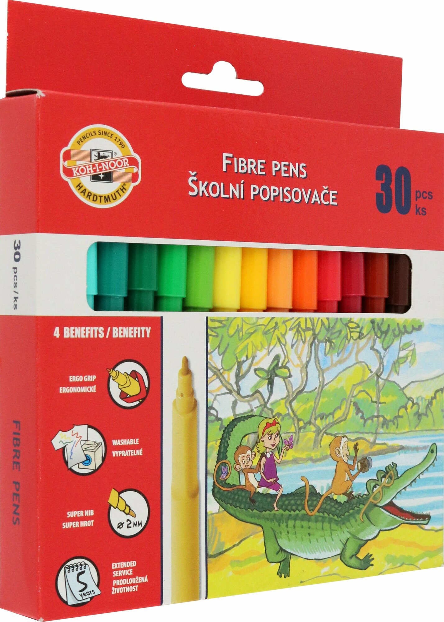 Фломастеры Zoo 1002, 30 цветов