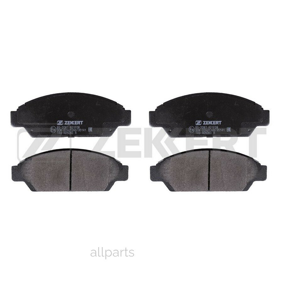 ZEKKERT BS-2087 Колодки торм. диск. передн. Toyota Camry (V10) 91-