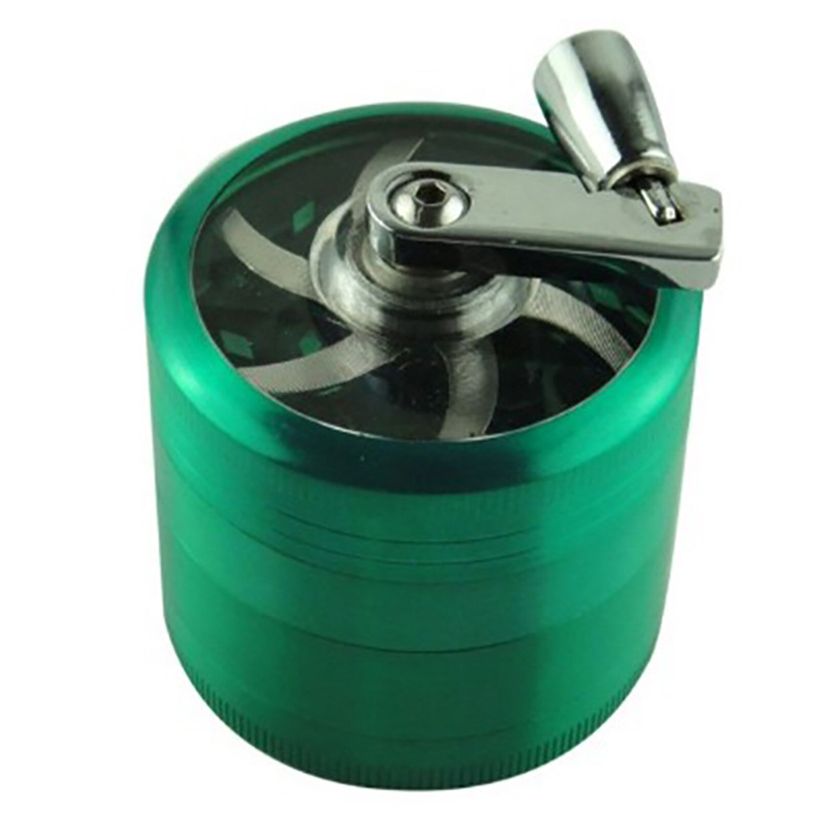 Ручная кривошипная мельница для специй, простая в ручном управлении, компактная из цинкового сплава, легко очищаемая мельница для приправ, для кухни, дома, зеленая