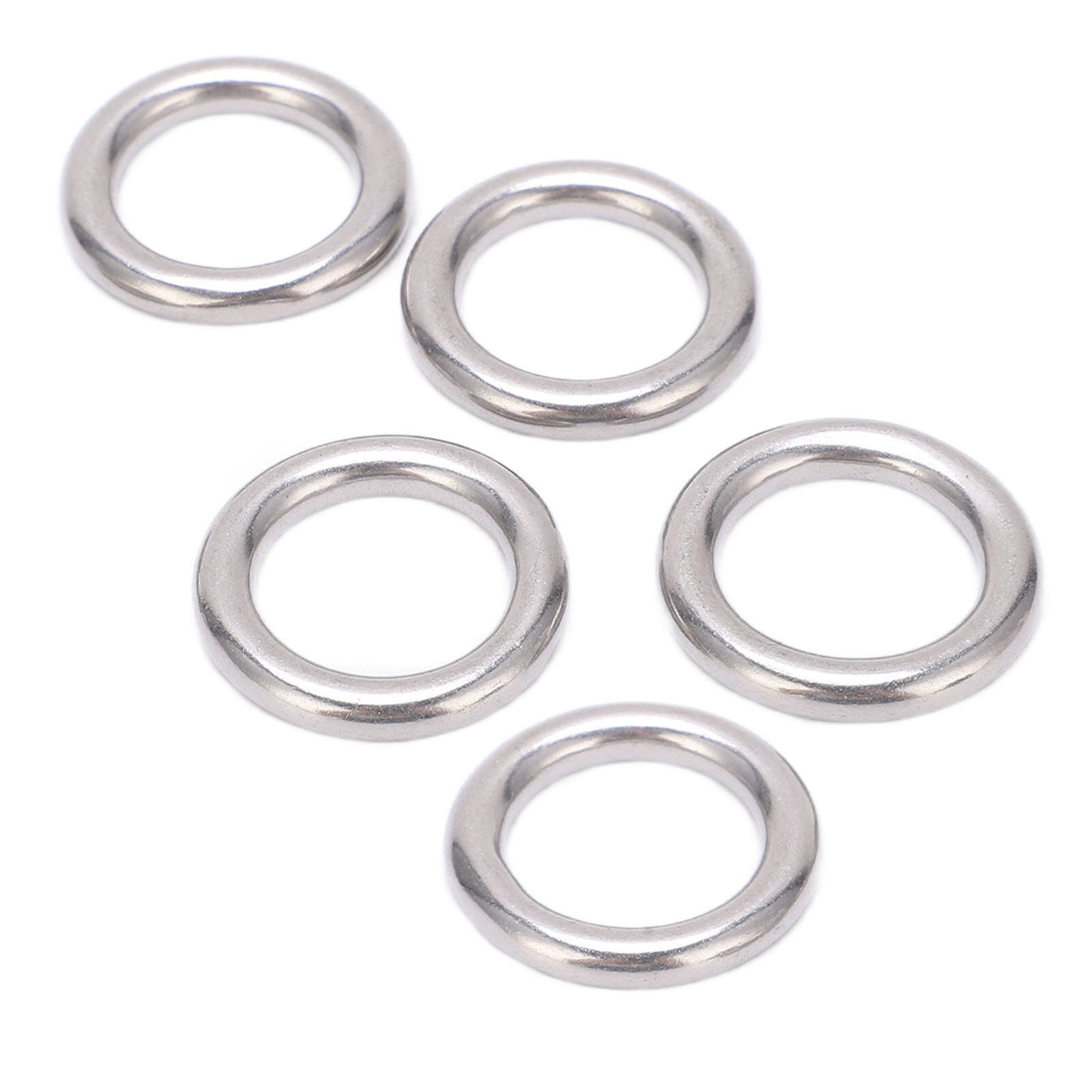 5 шт, круглые уплотнительные кольца из нержавеющей стали 304, многоцелевые бесшовные сварные металлические уплотнительные кольца для парусного спорта, дайвинга, 5x20 мм