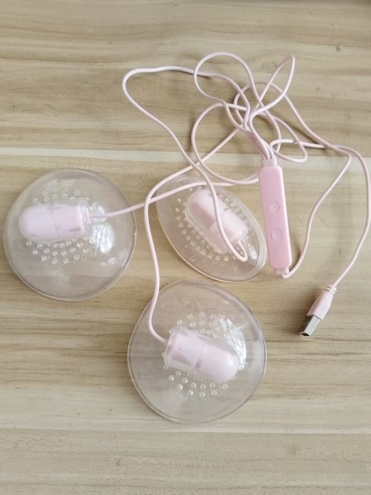 Трехголовочный зарядный массажер для груди с амортизацией, двойной вибрацией и регулировкой частоты, женский массажер, секс-игрушки