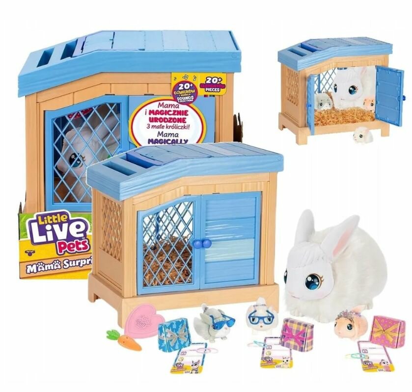 Интерактивная игрушка Little Live Pets Mama Surprise - Интерактивное животное - Семья кроликов 26593