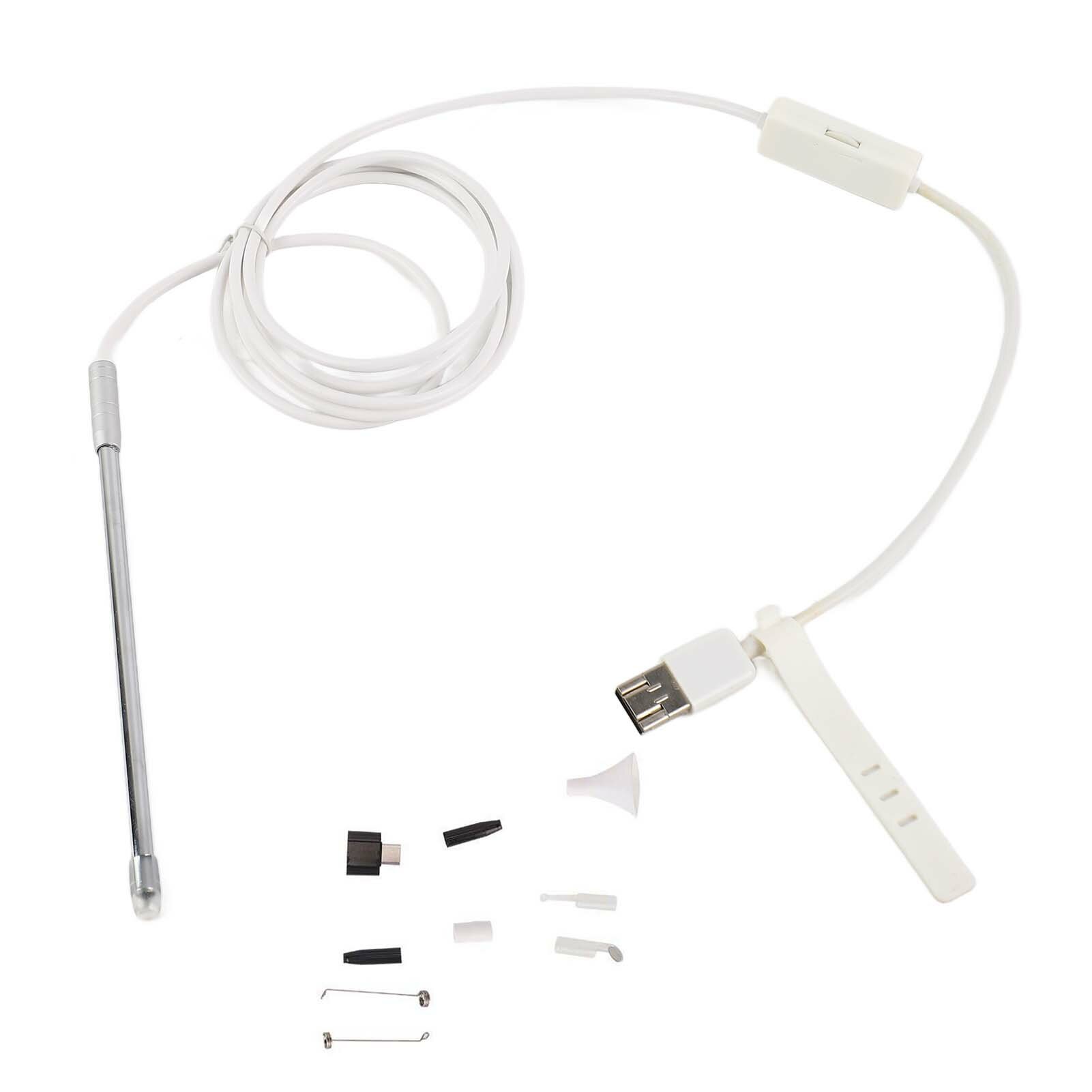 4,9 мм визуальный эндоскоп для полости носа и уха, эндоскопическая камера, видеоосмотр, наушник со светодиодной подсветкой