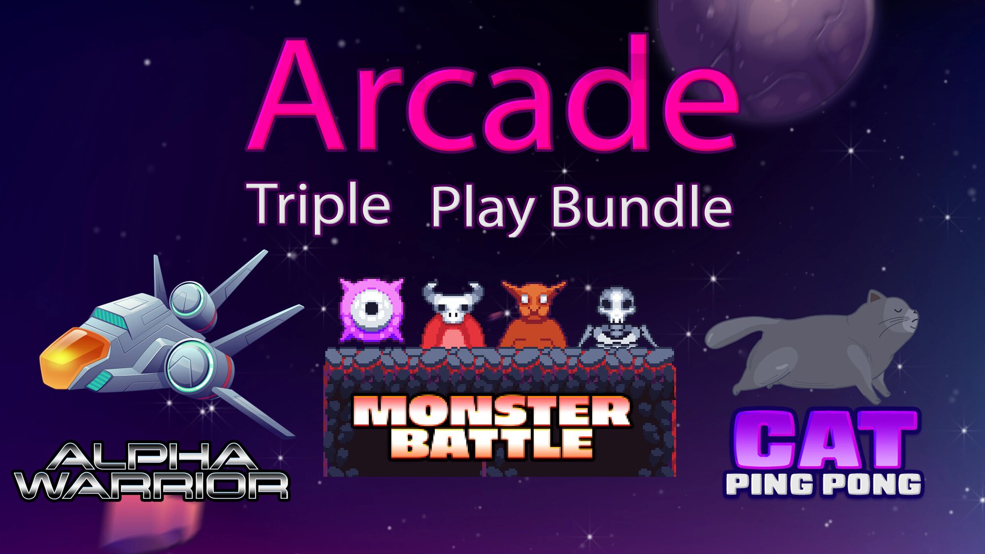 Игра Alpha Warrior Arcade Triple Game Bundle, цифровое издание PlayStation 4, регион Индия / код пополнения баланса