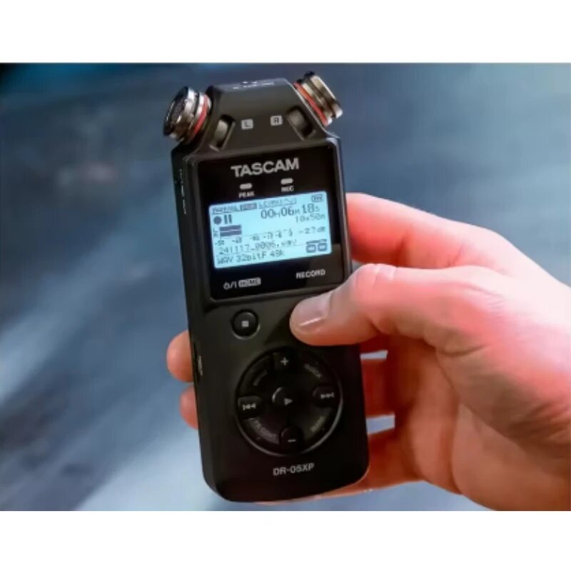 TASCAM DR05XP DR-05XP 2-канальный 32-битный поплавковый портативный портативный рекордер с интерфейсом USB-C для музыки, встреч, диктанций