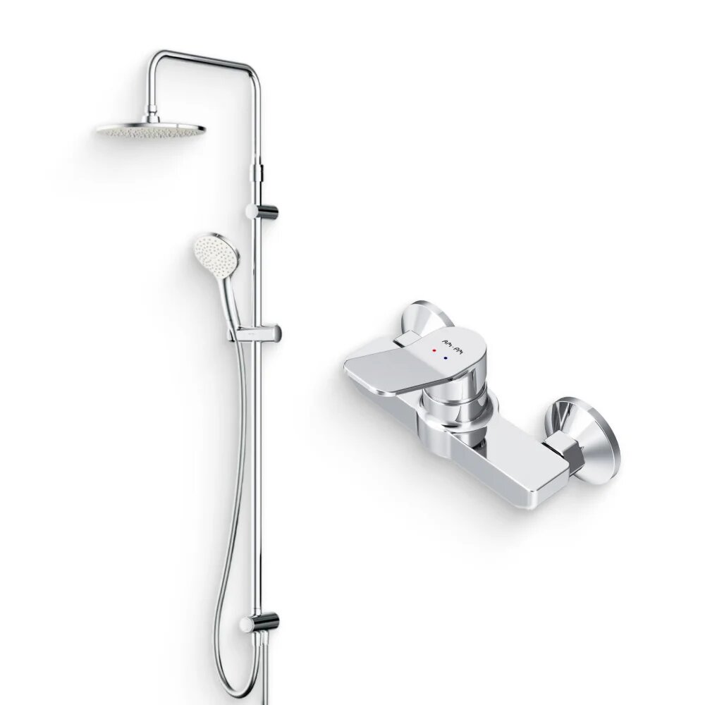 Душевой комплект Смеситель для душа AM.PM X-Joy F85A20000 / Стойка Gem F0790000