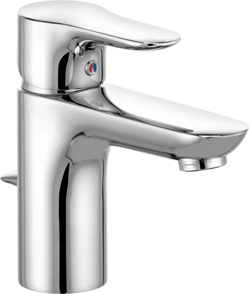 Смеситель для раковины Kludi Objekta 322330575 хром, глянцевый, кран для ванной в раковину, из латуни, рычажный, с керамическим картриджем, с донным клапаном