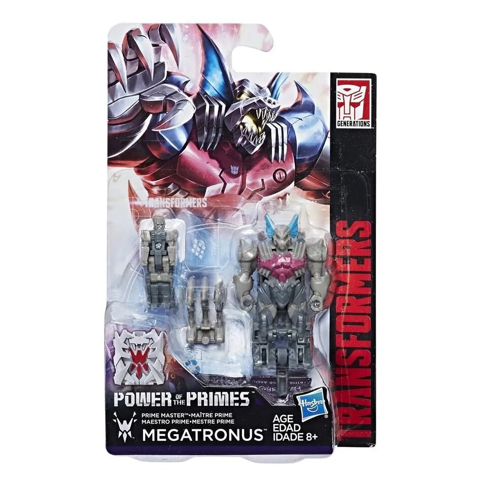 Трансформеры игрушки Hasbro Transformers Generations Power of the Primes Master Class Megatronus 8cm/5cm