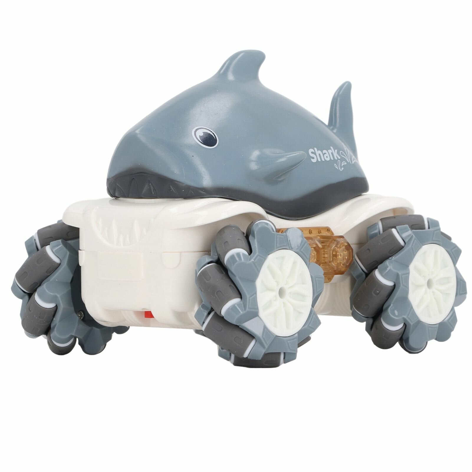 Мультяшная радиоуправляемая машина с длительным временем работы, улучшает координацию рук и глаз, для детей, цвета акулы, пластик, 13.5x11.5 см