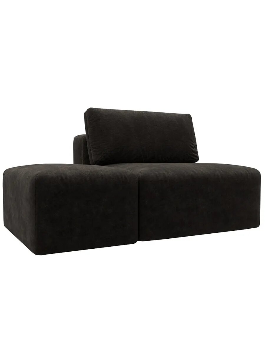 Модули диван и пуф из модульного набора Лего, с ящиком для белья, велюр