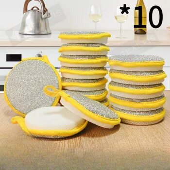 Салфетки для уборки, желтый, 10 шт.