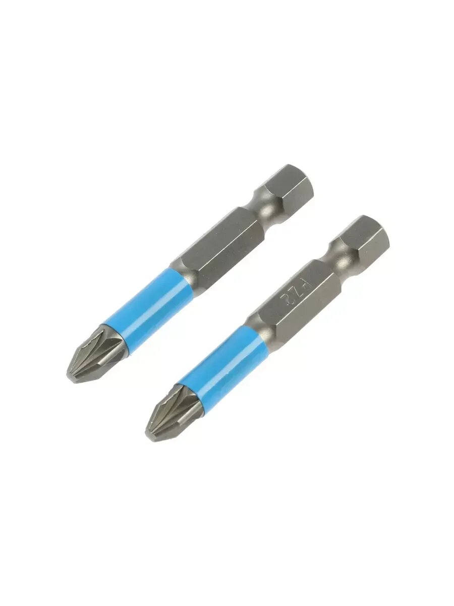 Биты для шуруповерта с магнитом PZ2 х 50 мм, набор 2 шт