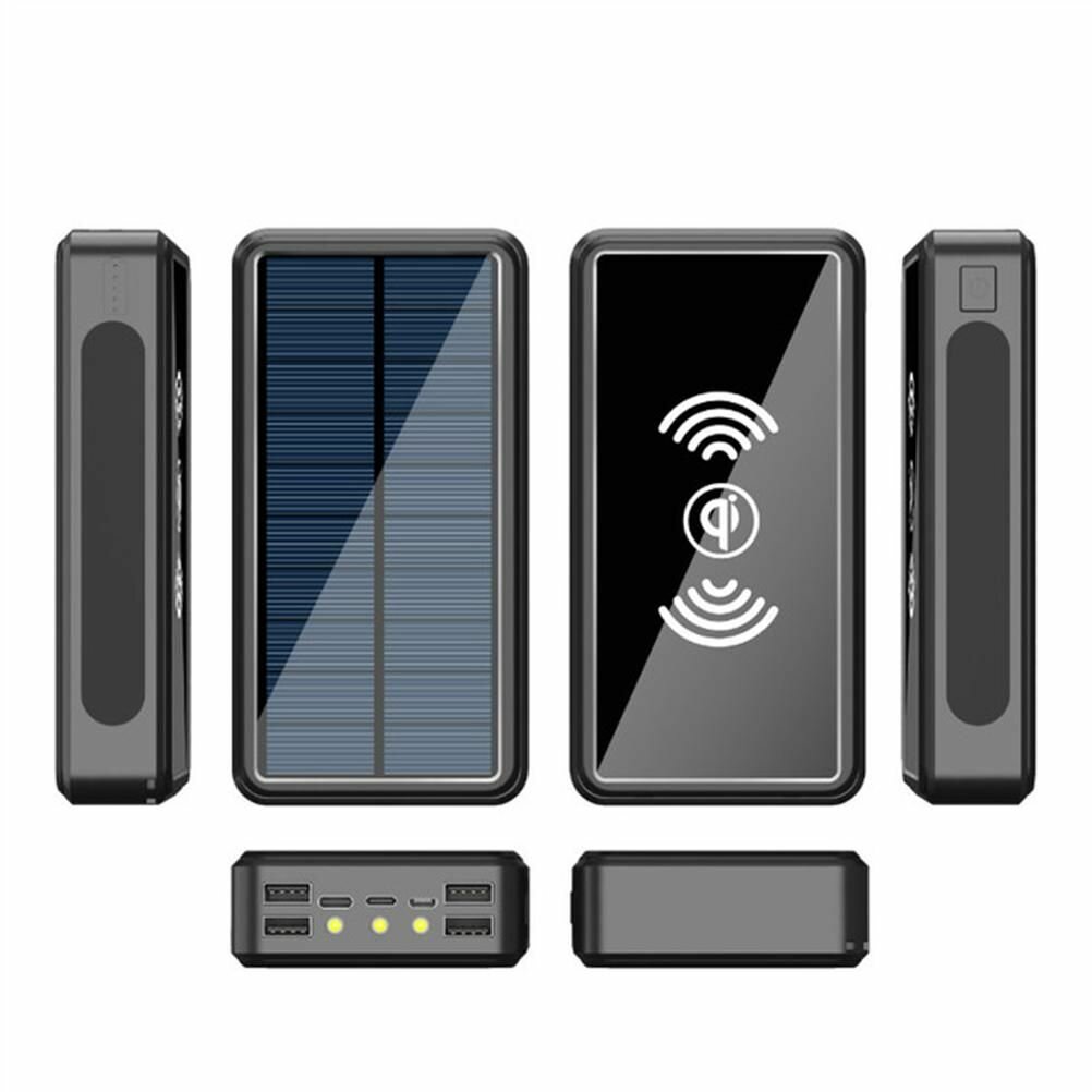 Солнечный пауэрбанк 50000mAh, 4 USB, водонепроницаемый