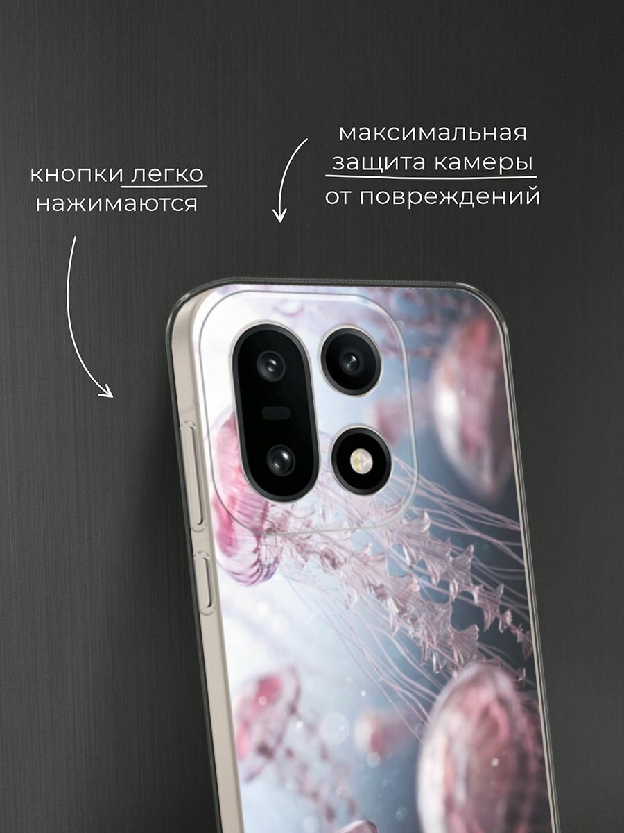 Силиконовый чехол на OnePlus 15 / Ван Плас 15 с принтом Медузы — фото 1