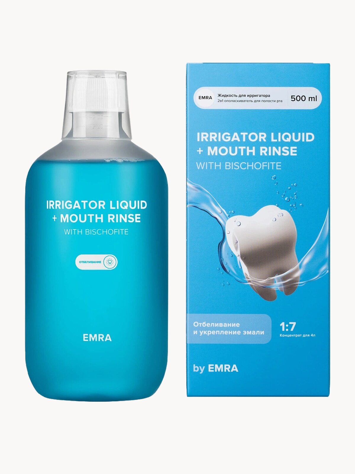 Жидкость для ирригатора (отбеливающая) IRRIGATOR LIQUID + MOUTH RINSE (whitening)