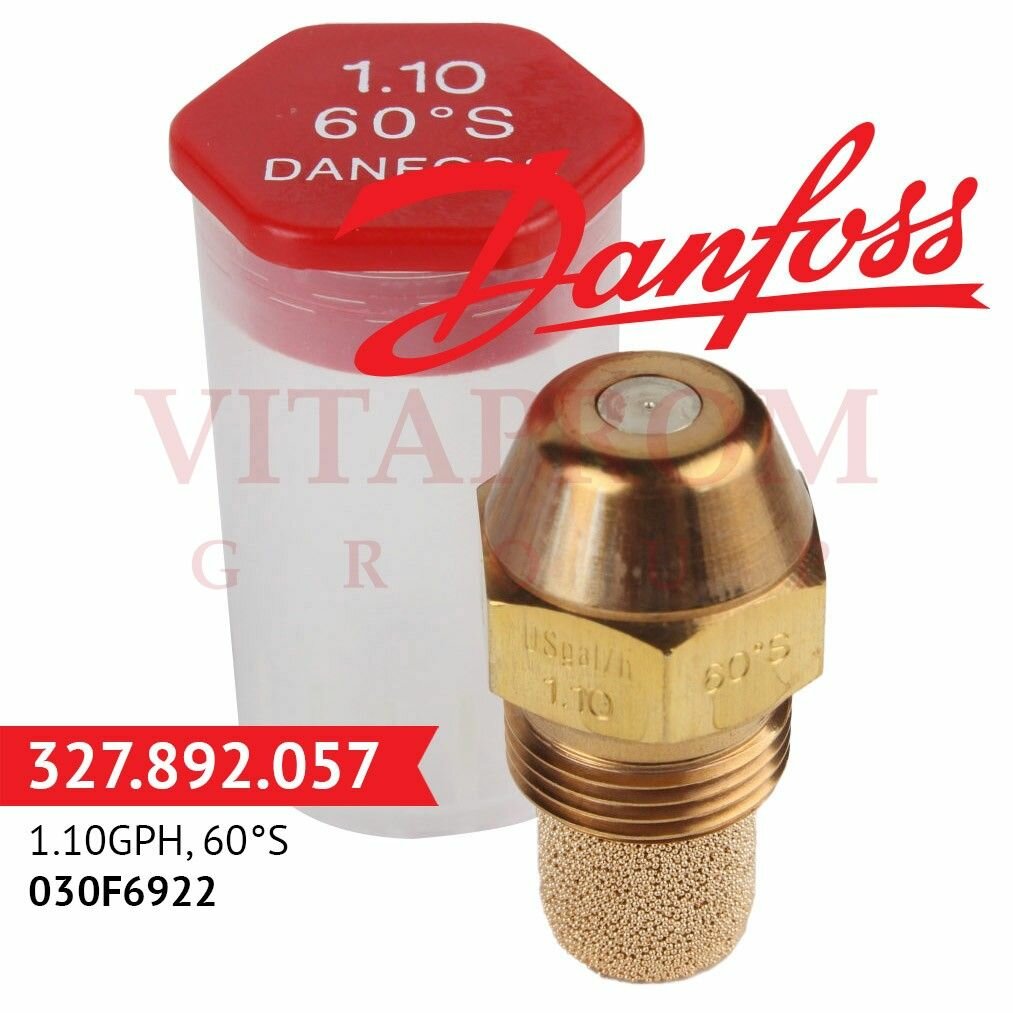 Форсунка Danfoss 1.10GPH, 60S, 030F6922