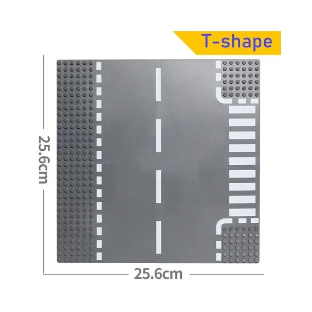 Серый дорожный коврик T-shape для LEGO City