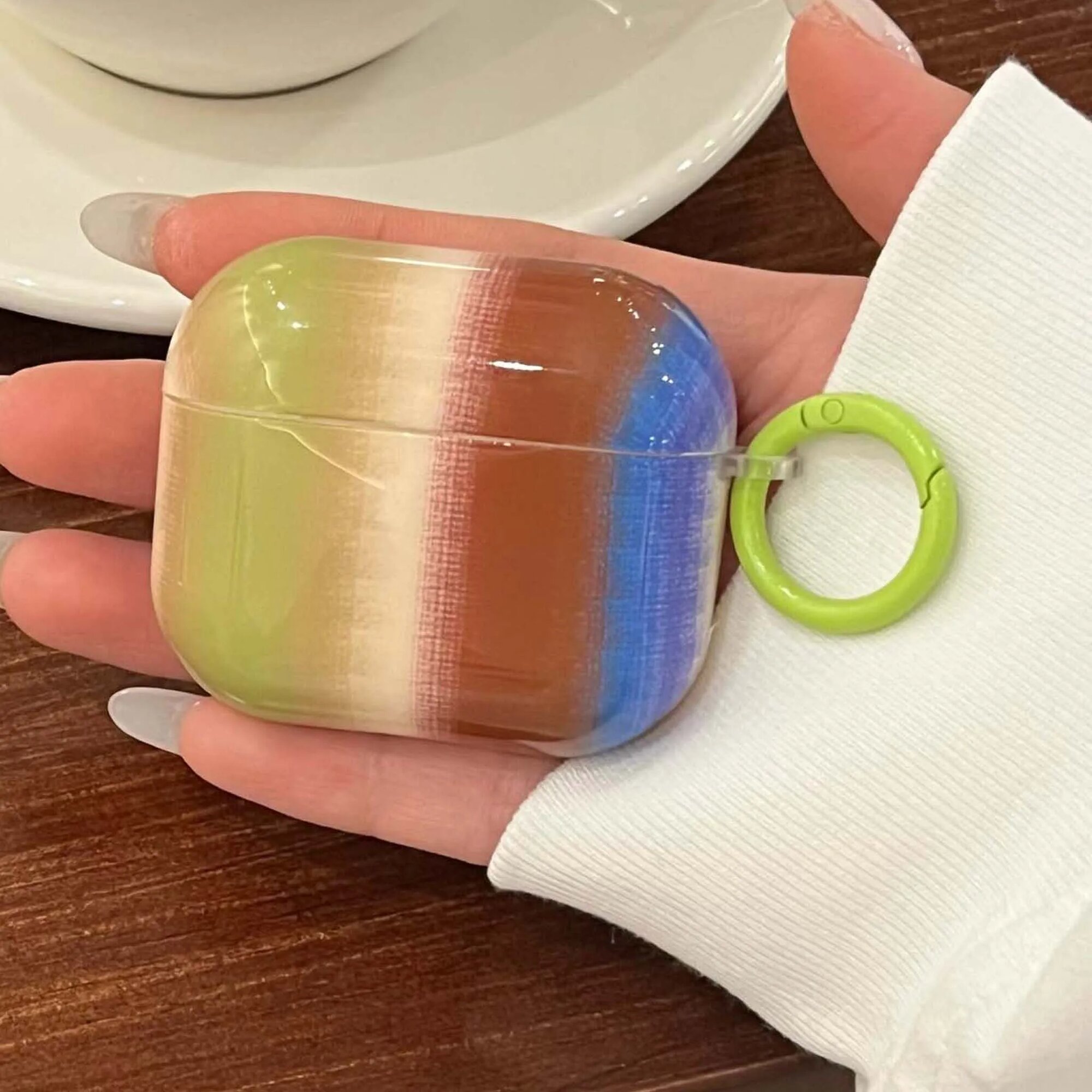 Красочный чехол для наушников imd, чехол для гарнитуры для apple airpods 3 2 1 4 pro, 2-я беспроводная зарядная коробка Bluetooth, кепка