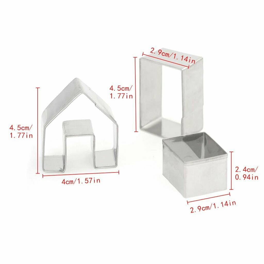 Набор для выпечки Рождественский Пряничный домик Плесень Мини-Инструмент для украшения торта из помадной массы