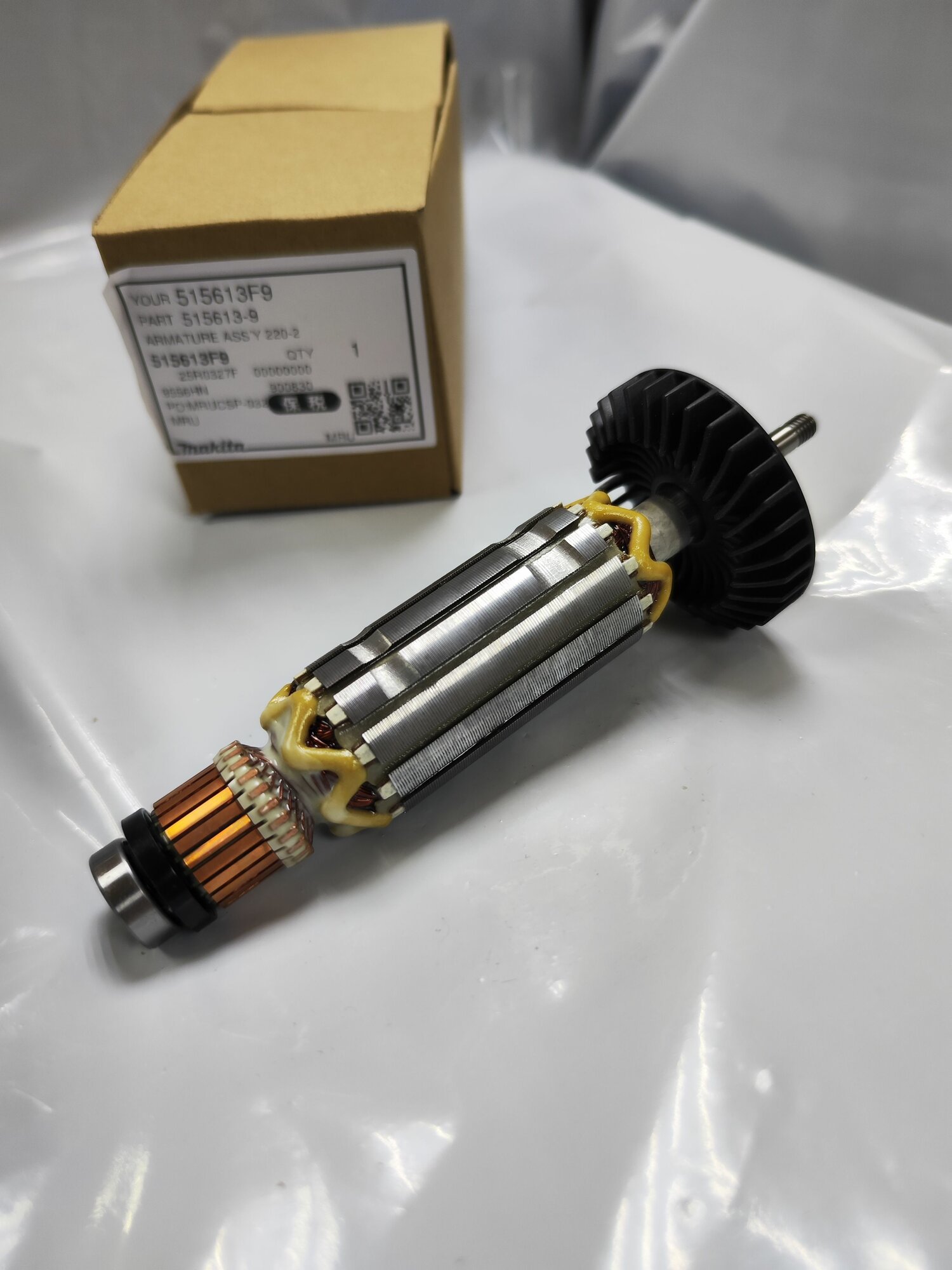 Оригинал: Якорь (ротор) для УШМ 9556NB, 9557HN, 9557NB, 9558HN Makita 515613-9