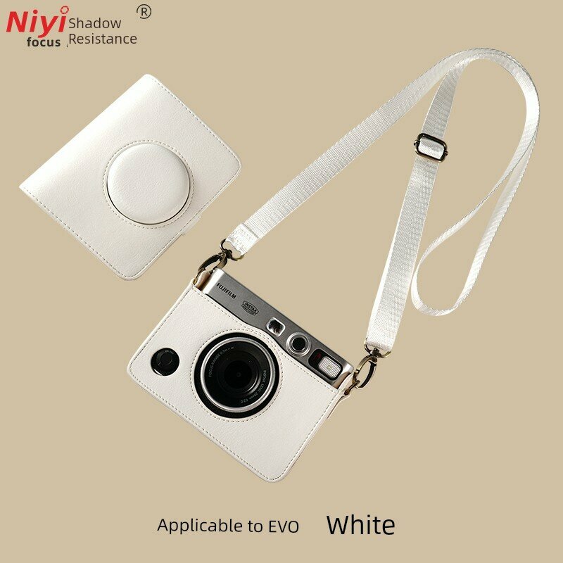Чехол защитный Fuji Instax EVO в белом цвете для мгновенной камеры, чистый внешний вид, легкий