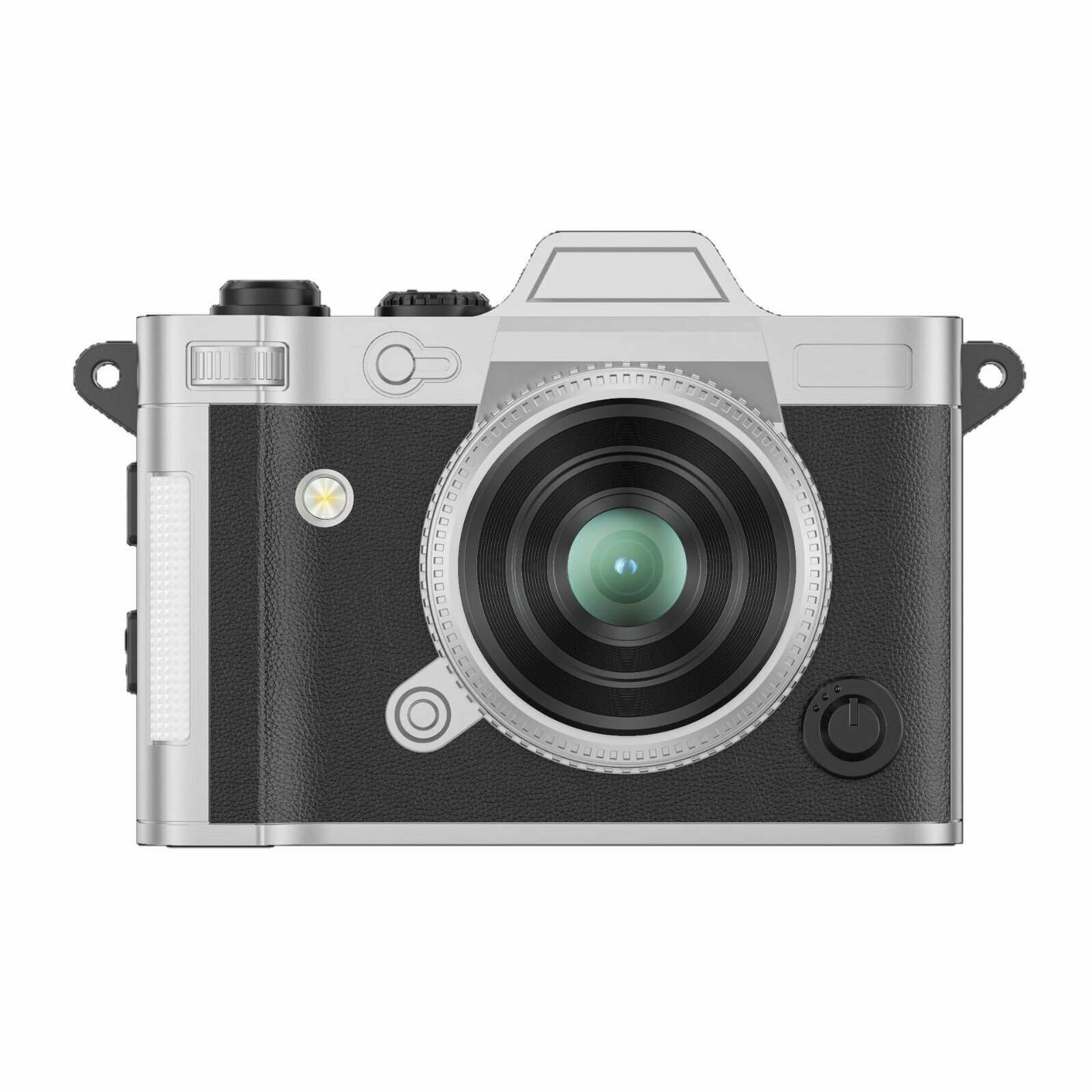 Мини цифровая камера 4K 20МП с титановым корпусом ретро стиль